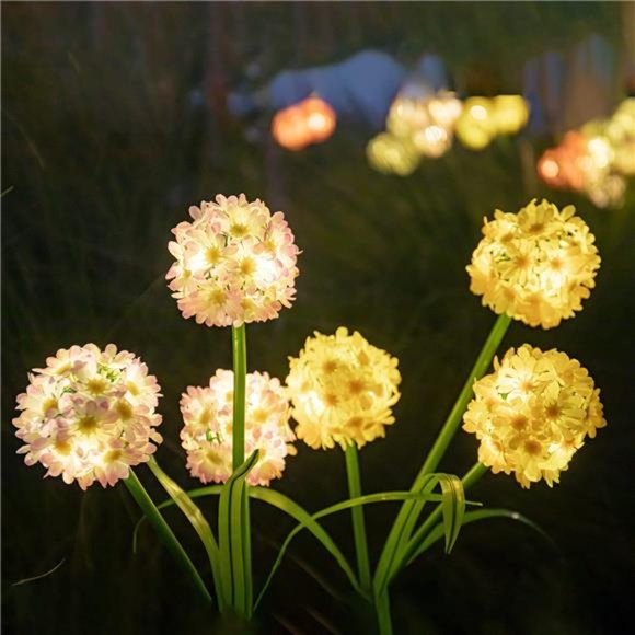 Accents | Daisy Flower Light Backyard Decor Outdoor Solar Light Yellow ...